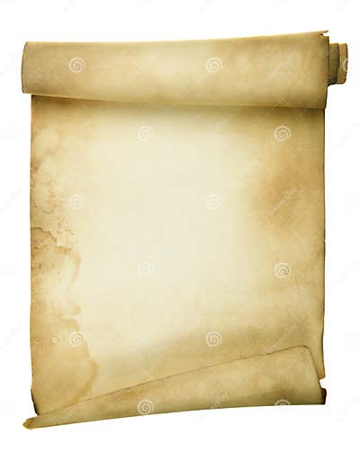 Scroll stock photo. Image of isolate, page, material, banner - 9754894