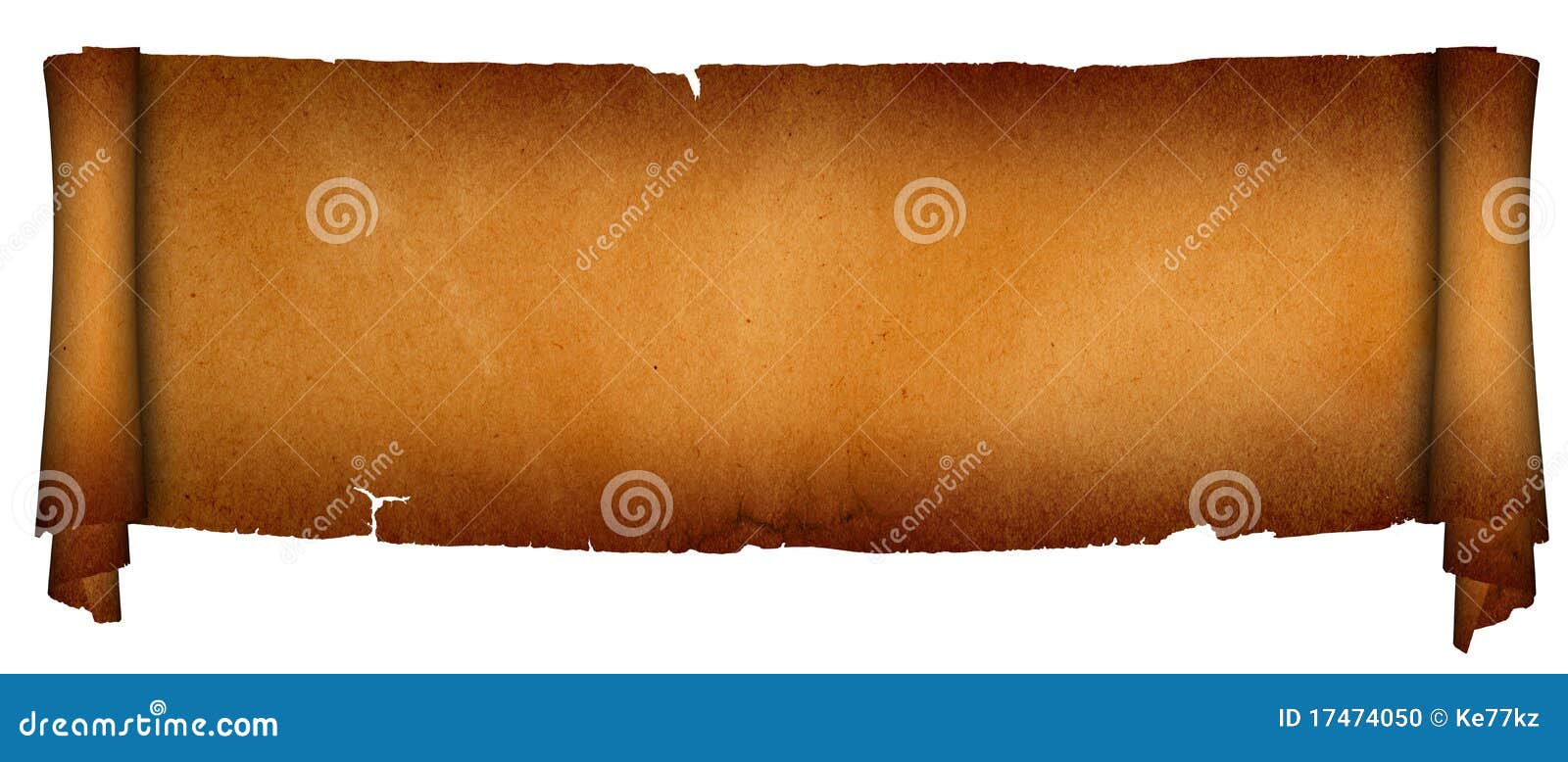 Scroll of Antique Parchment. Stock Photo - Image of background, aged ...