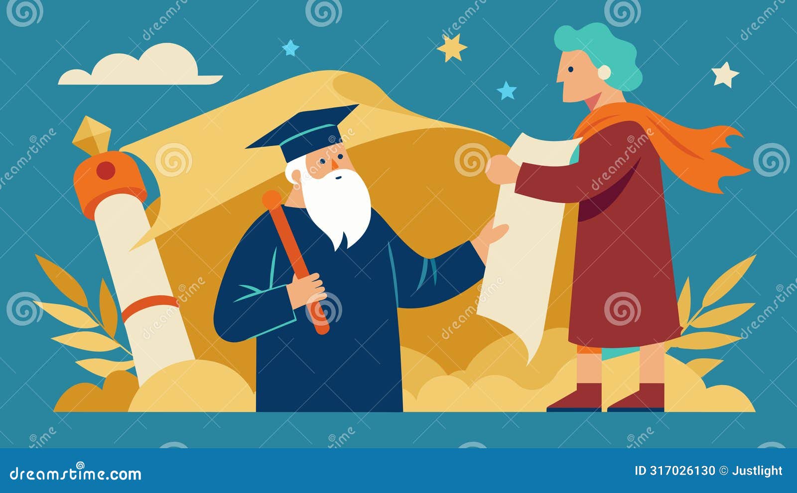 A Scroll Containing the Stoic Wisdom of a Renowned Philosopher is ...