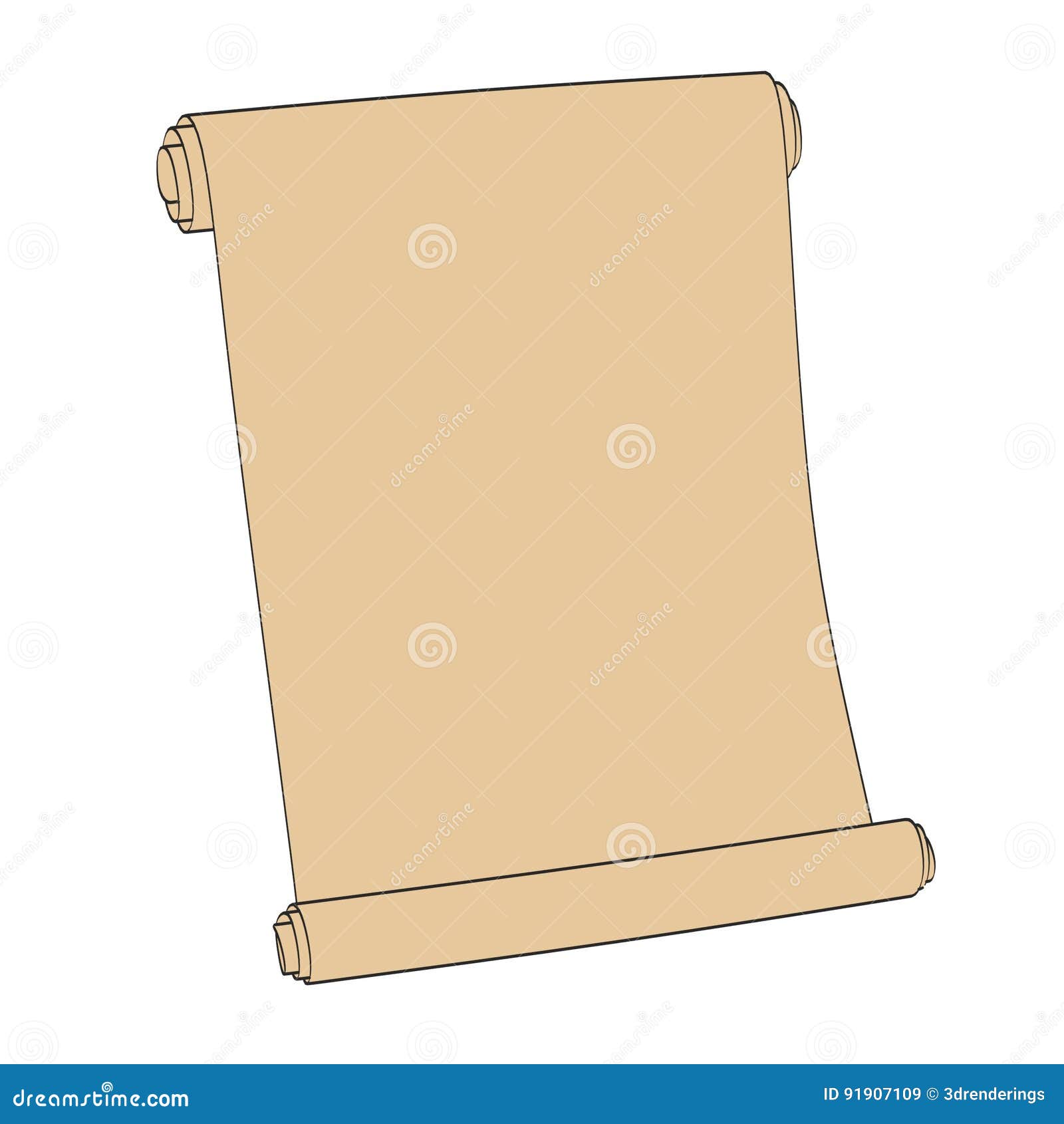 Scroll stock illustration. Illustration of magic, writings - 91907109