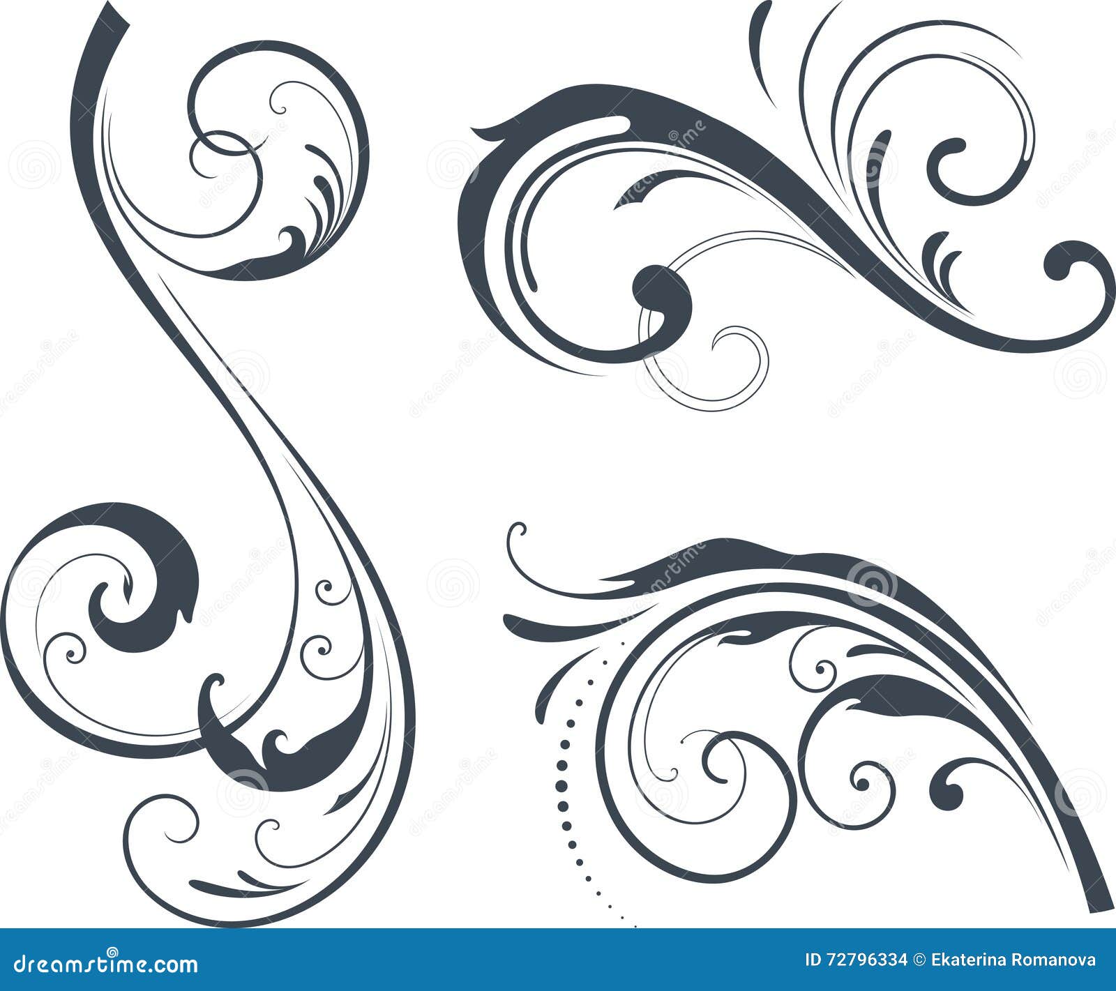 Scroll Design stock vector. Illustration of element, easy - 72796334