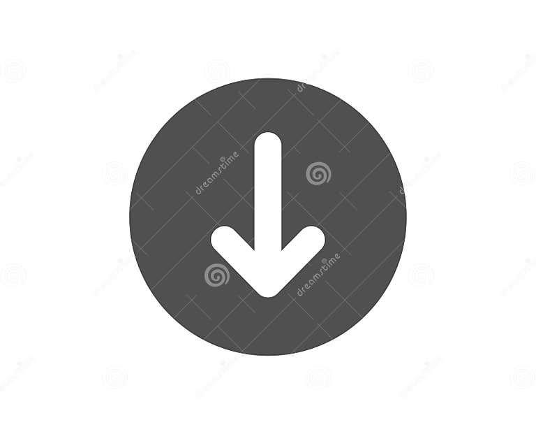Scroll Down Button Icon. Scrolling Screen Sign. Swipe Page. Vector ...