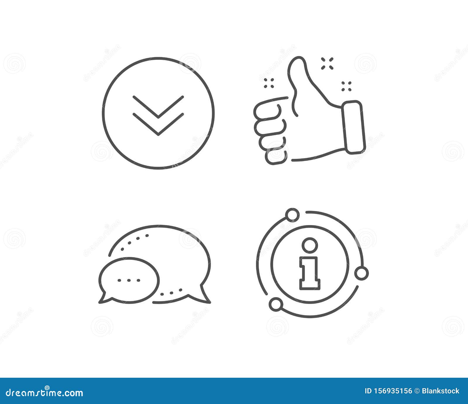 Scroll Down Button Line Icon. Scrolling Screen Sign. Swipe Page. Vector ...