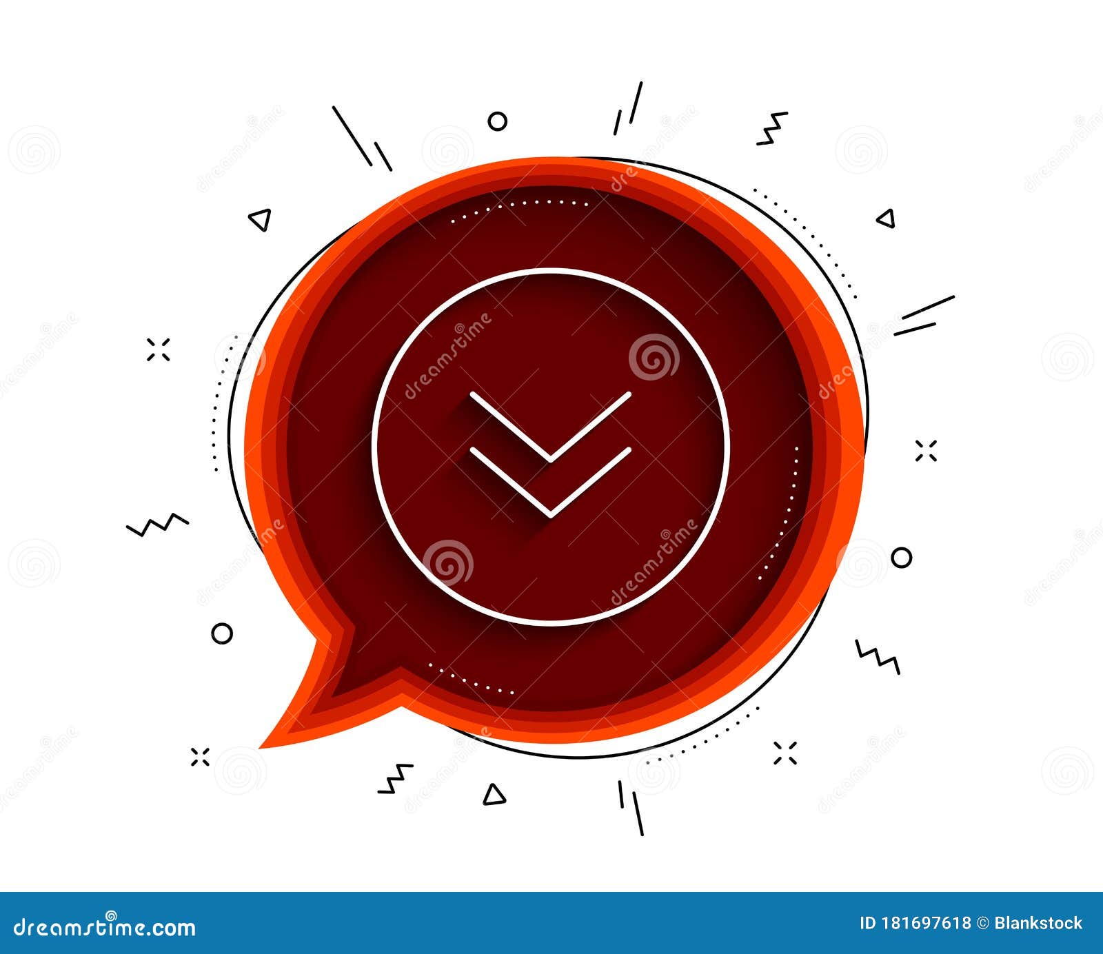 Scroll Down Button Line Icon. Scrolling Screen Sign. Swipe Page. Vector ...