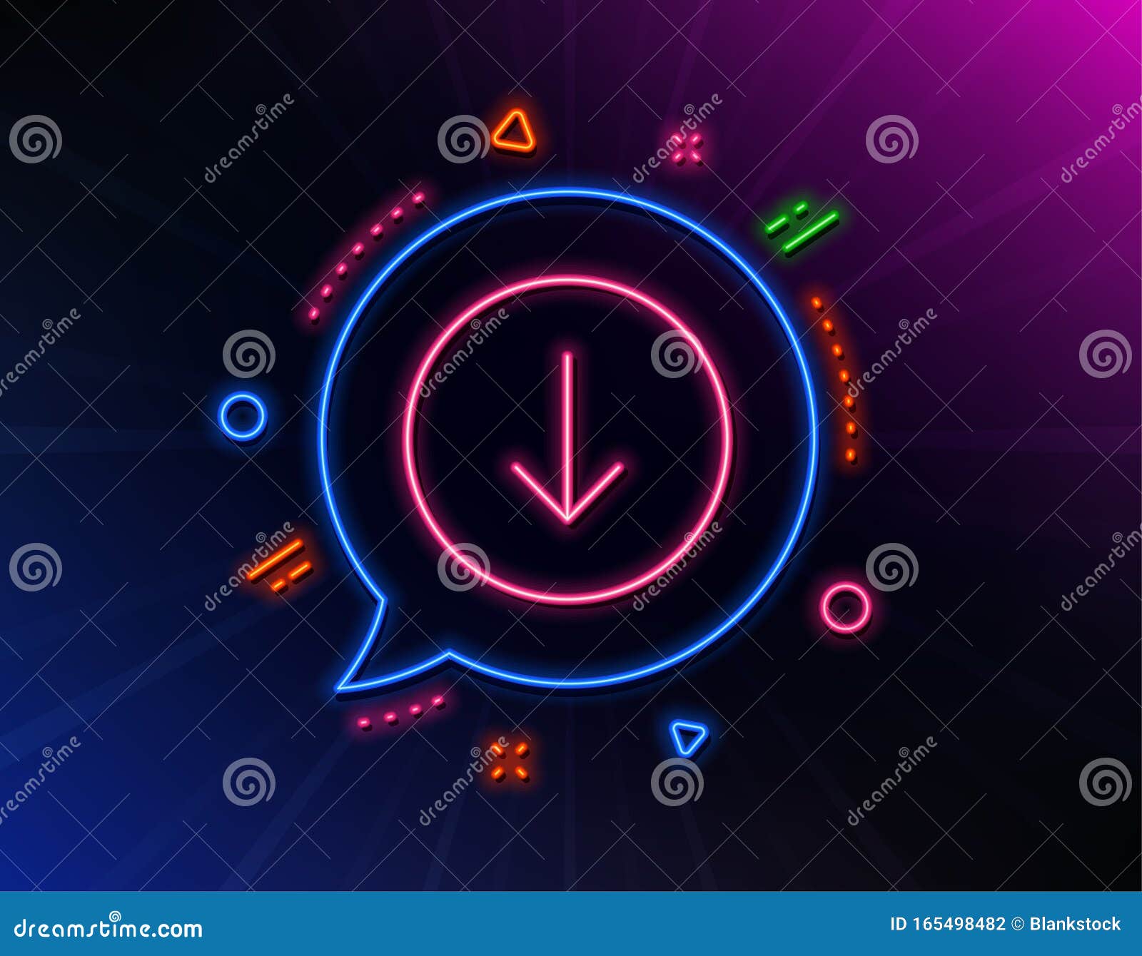 Scroll Down Button Line Icon. Scrolling Screen Sign. Swipe Page. Vector ...