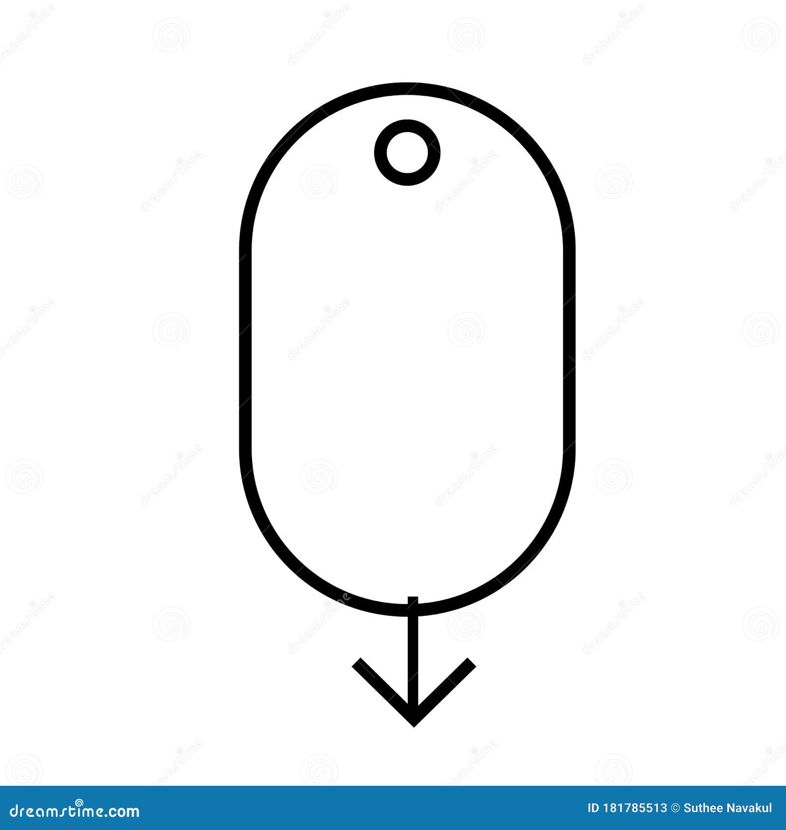 Scroll Down Computer Mouse Icon on White Background. Flat Style. Scroll ...