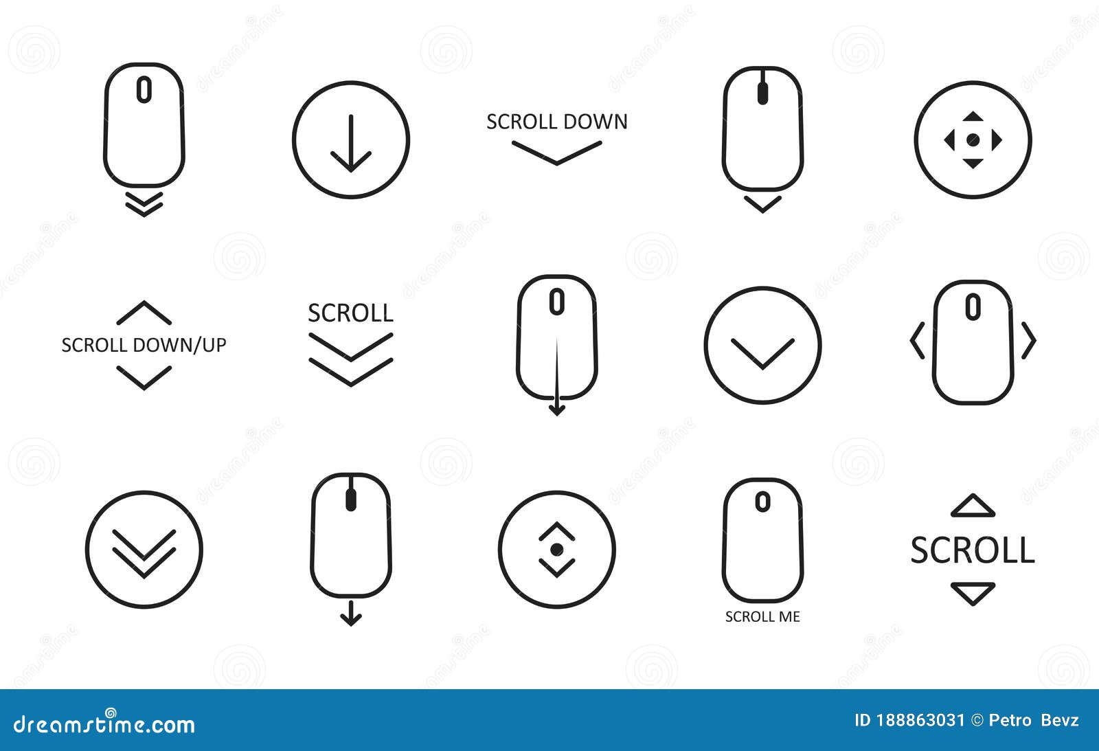 Scroll Down Arrow Icon. Scrolling Screen Sign. Swipe Page. Vector ... Scroll Down Arrow Icon. Scrolling Screen Sign. Swipe Page. Vector ...