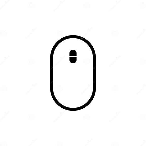 Scroll Down Icon. Vector Scrolling Mouse Sybmol for Web Design Isolated ...