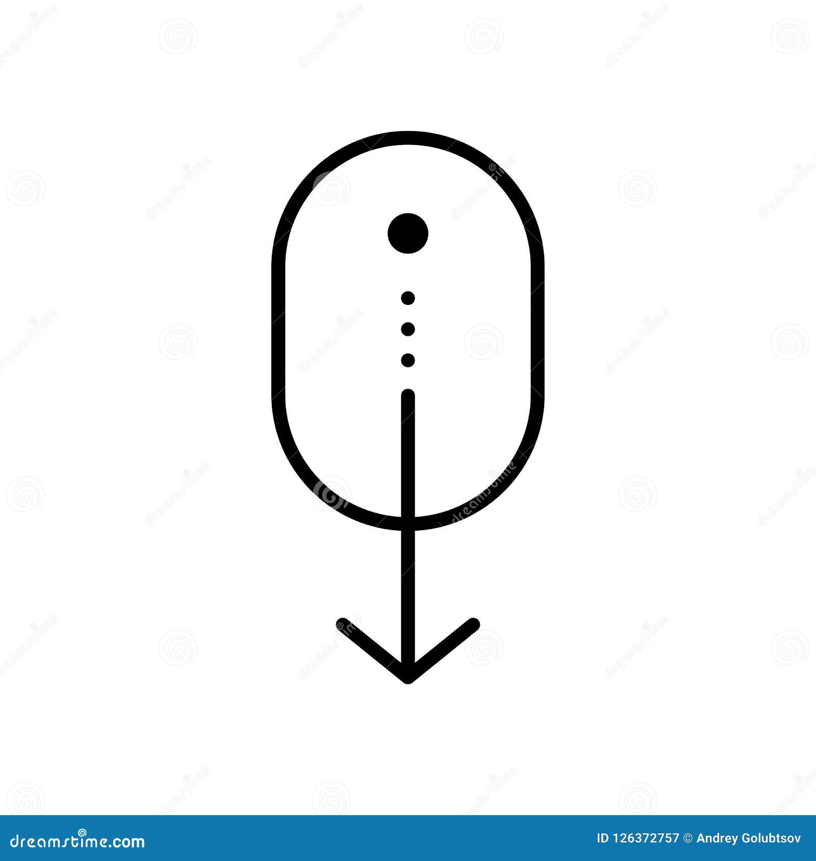 Scroll Down Arrow Line Icon. Scrolling Screen Sign. Swipe Page. Vector ... Scroll Down Arrow Line Icon. Scrolling Screen Sign. Swipe Page. Vector ...