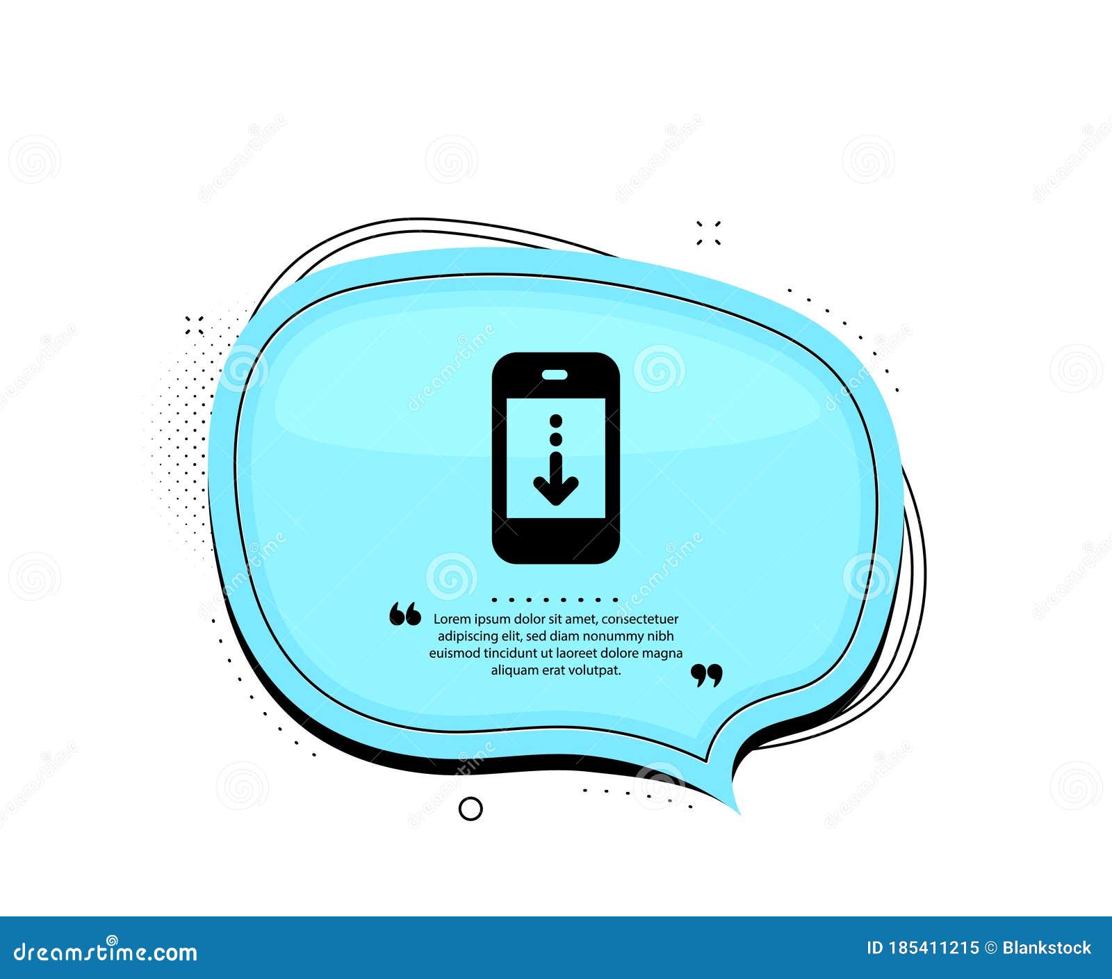 Scroll Down Phone Icon. Scrolling Screen Sign. Swipe Page. Vector Stock ...