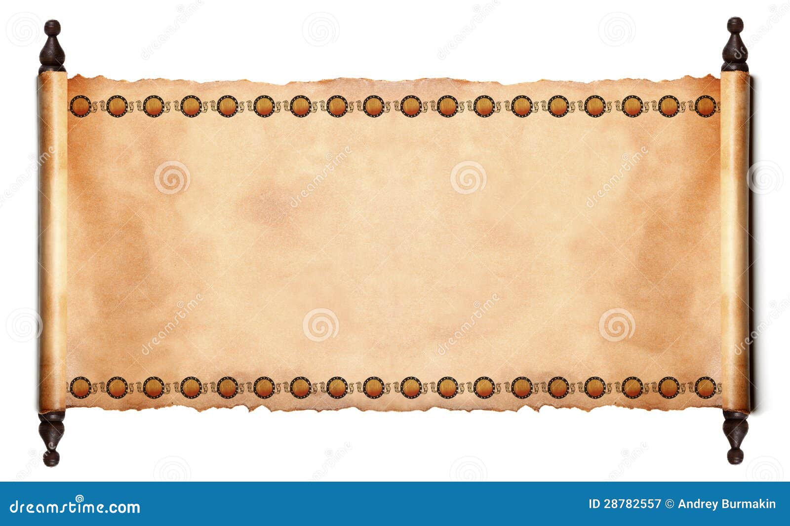 Scroll with Egyptian Papyrus Stock Image - Image of egyptian, paper ...