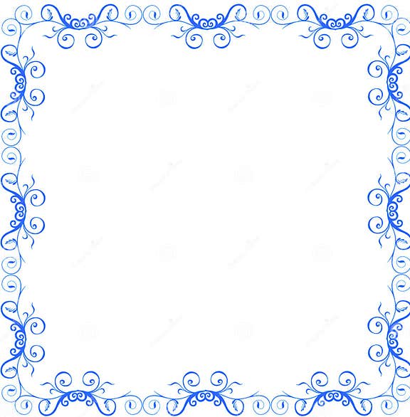 Scroll frame/border stock illustration. Illustration of season - 11474201