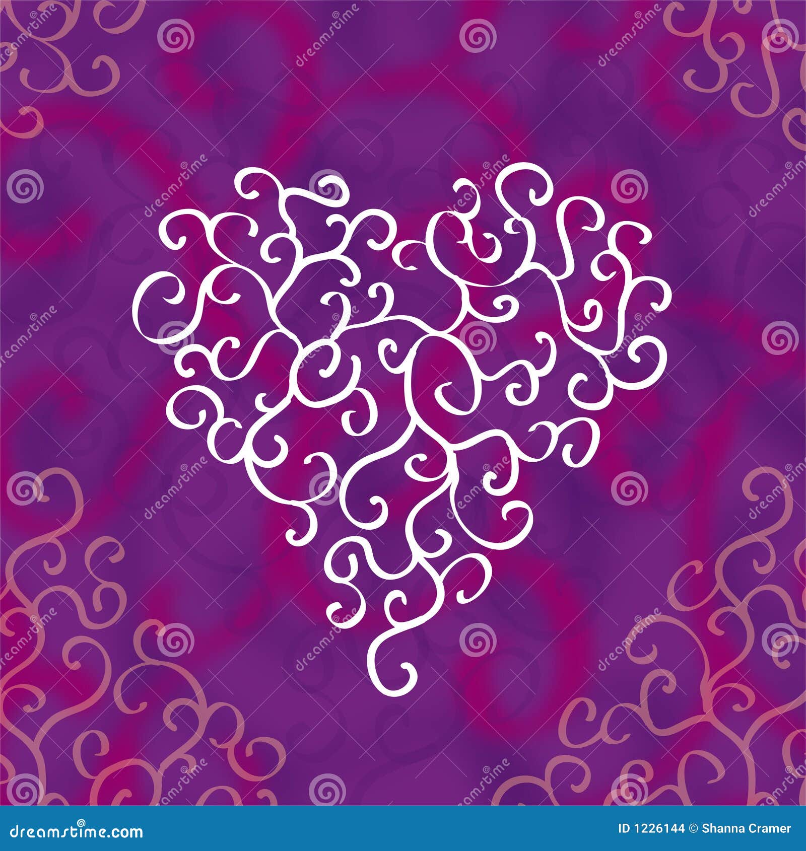 Scroll Heart Background Stock Photography | CartoonDealer.com #1226144