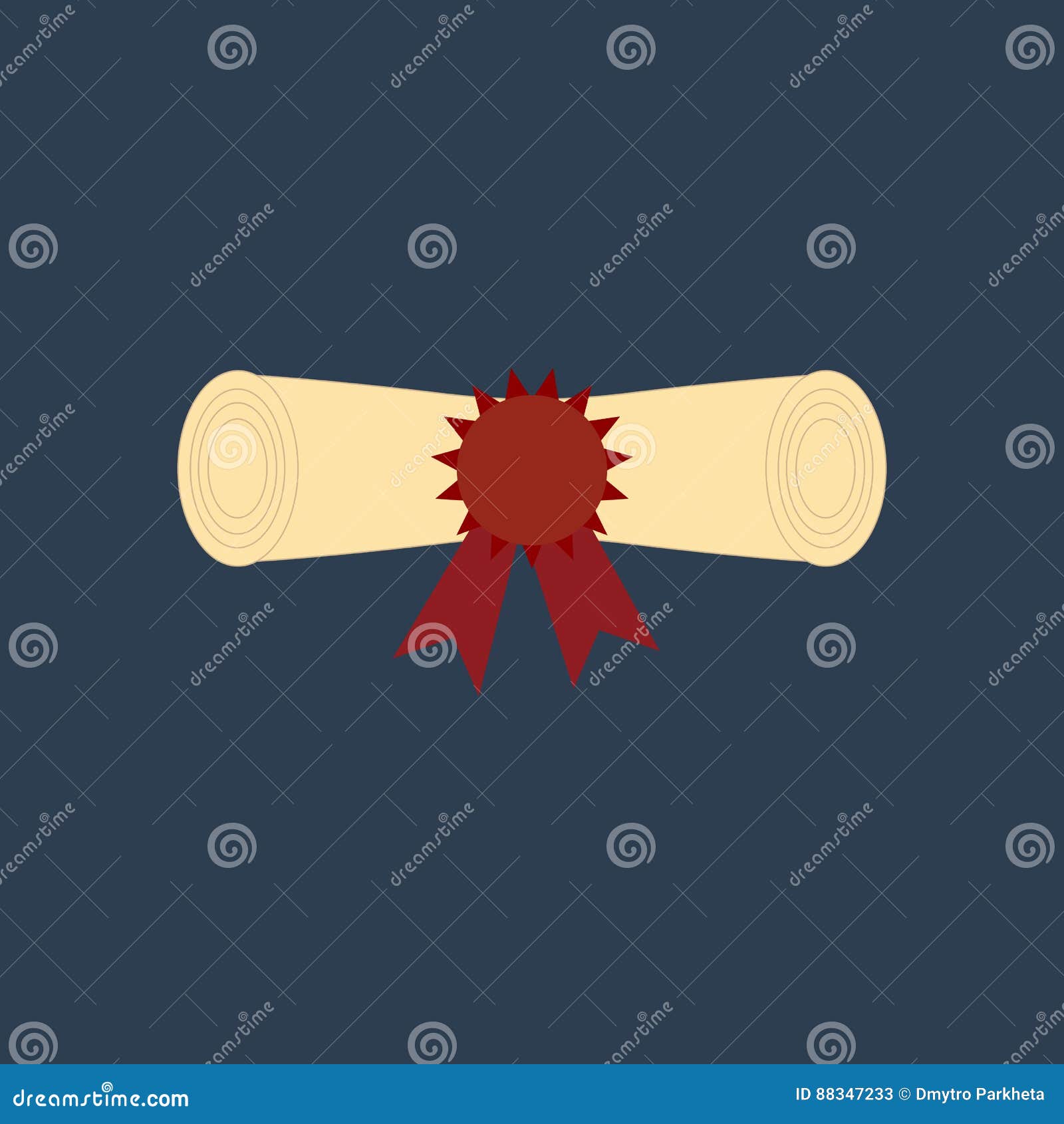 Scroll illustration vector stock vector. Illustration of document ...