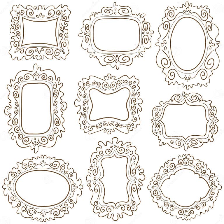 Scroll labels stock vector. Illustration of element, curl - 27141184