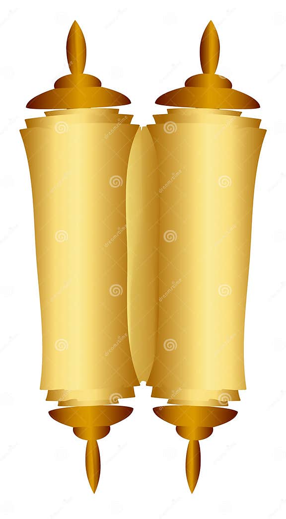 Scroll of the Law stock vector. Illustration of golden - 21569500
