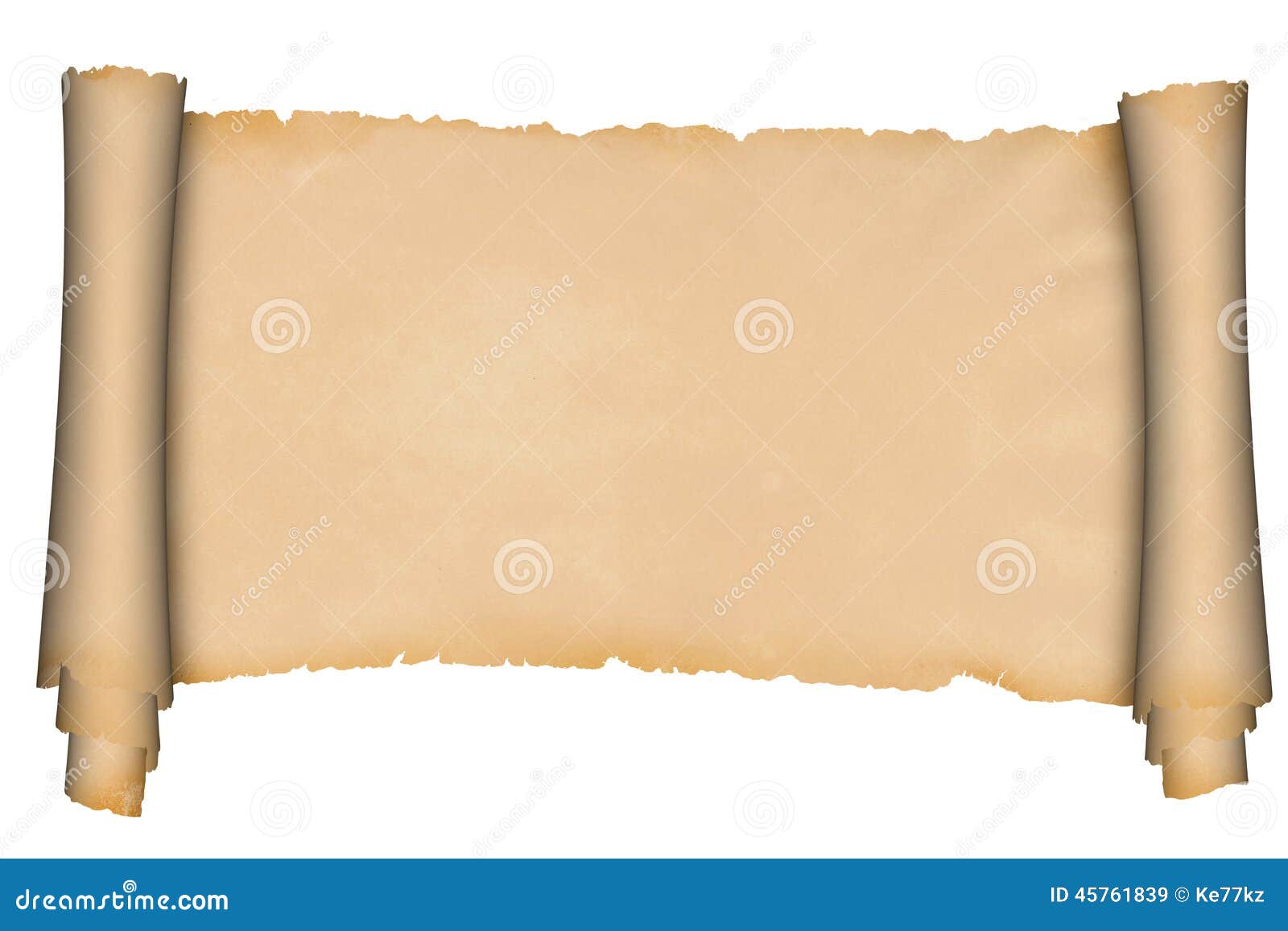 Old Medieval Parchment Paper On Wood Background Cartoon Vector ...