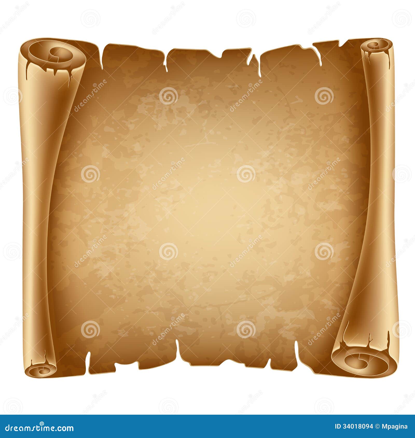 Scroll paper stock vector. Illustration of historic, page - 34018094