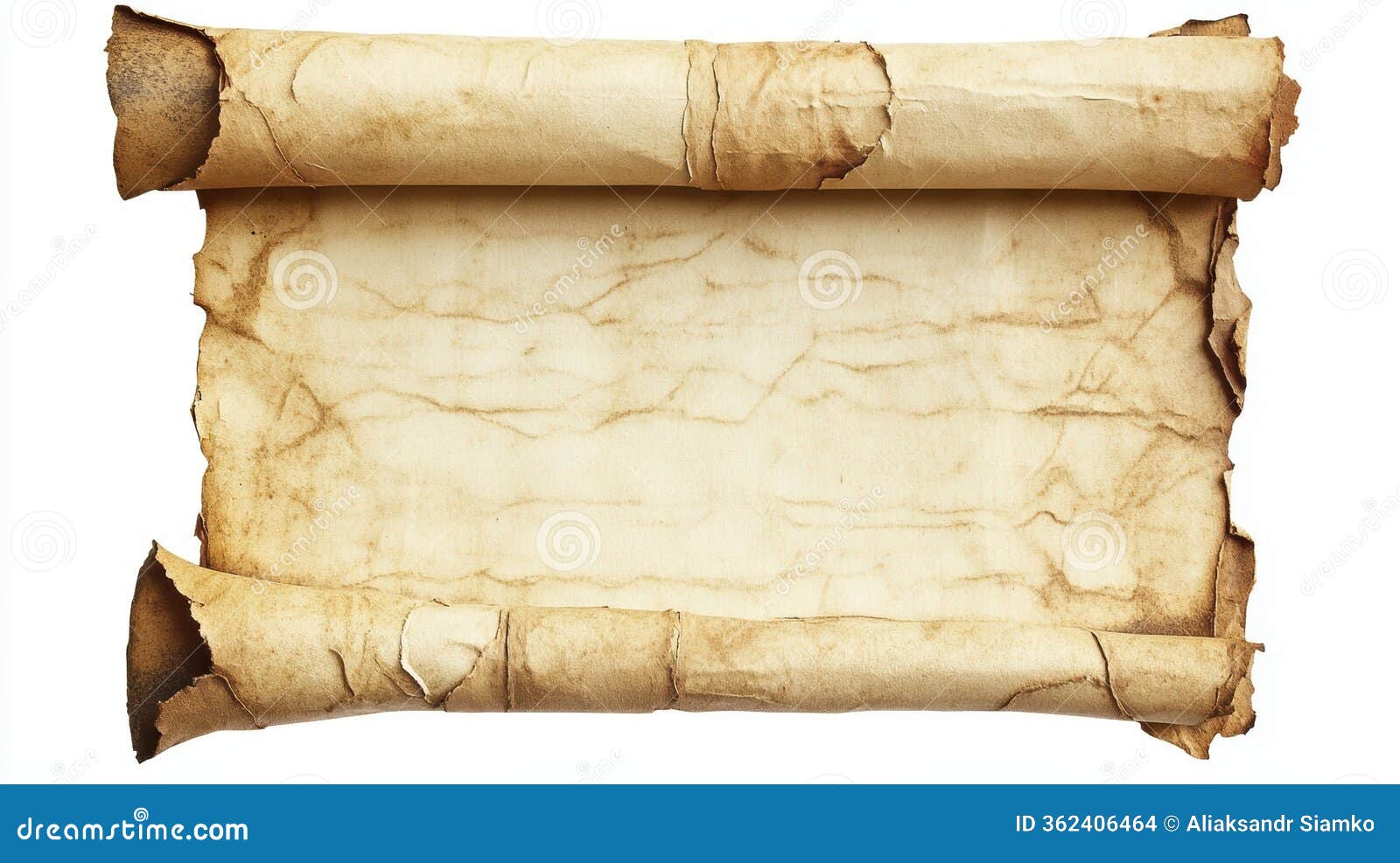 A Scroll of Paper with a Torn Edge Stock Illustration - Illustration of ...
