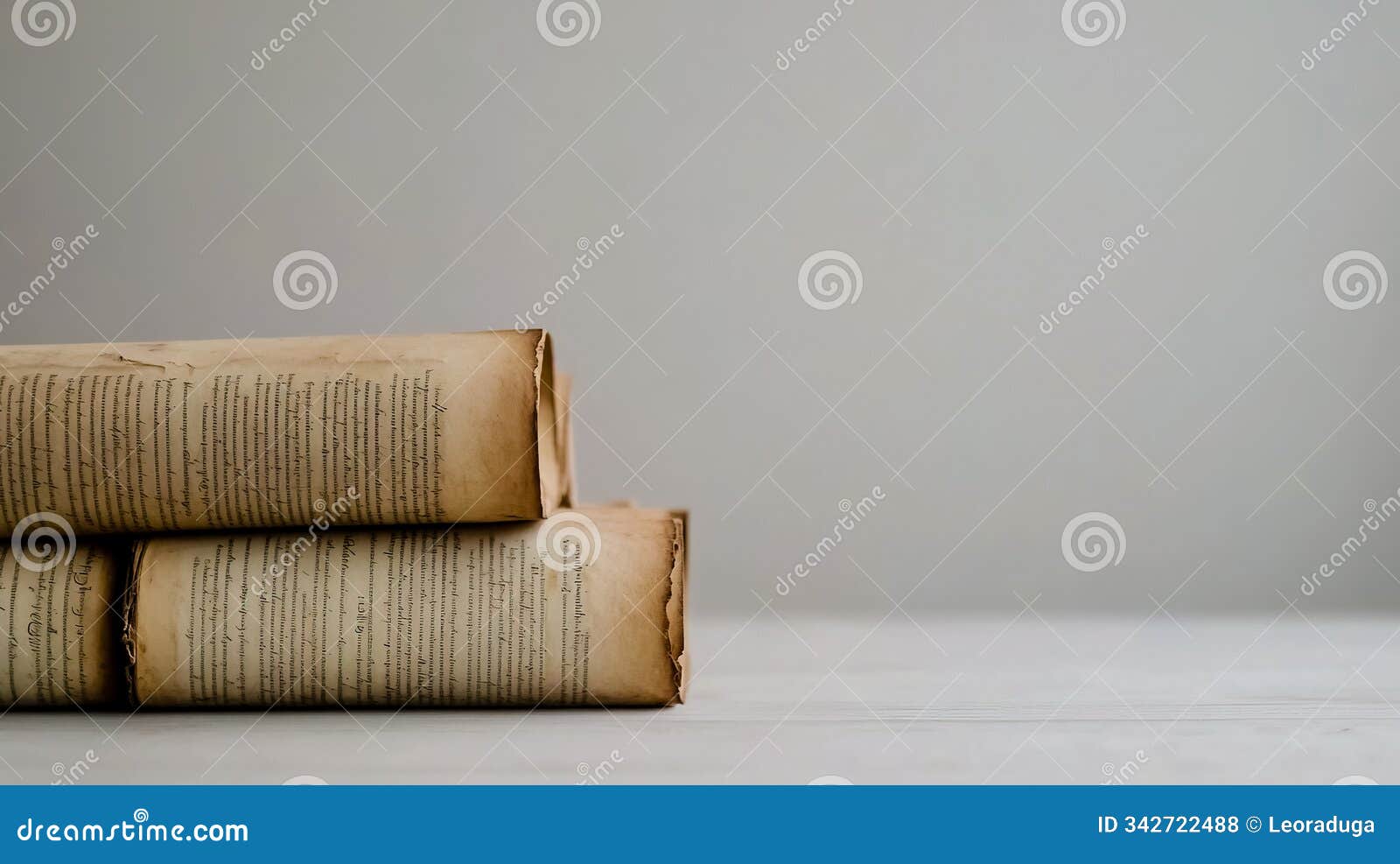 A Scroll of Paper with Writing on it Stock Illustration - Illustration ...