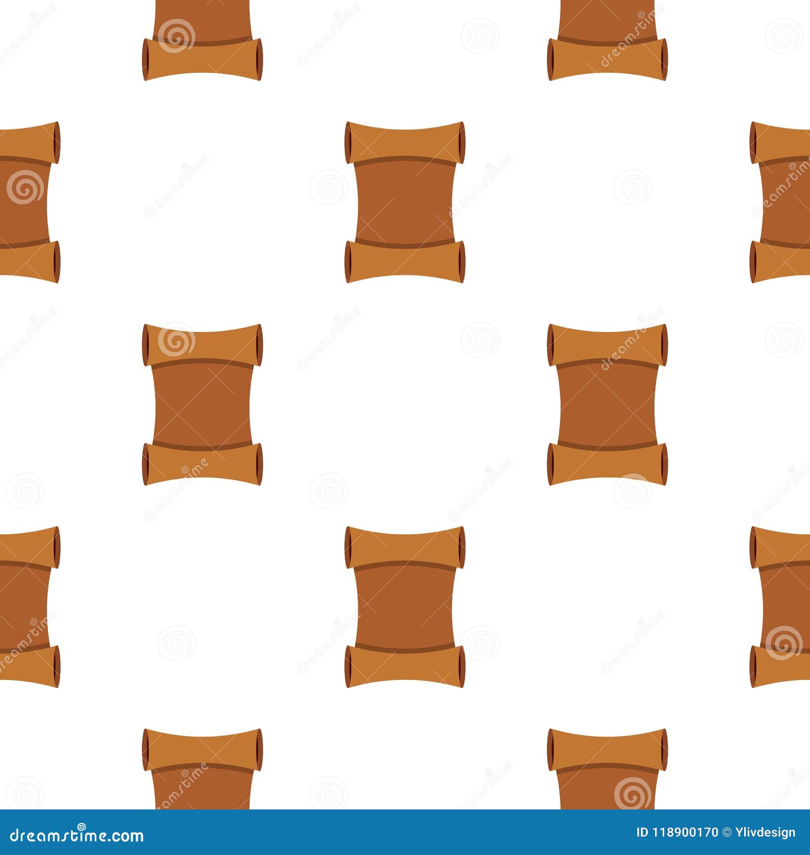 Scroll pattern flat stock vector. Illustration of repeating - 118900170