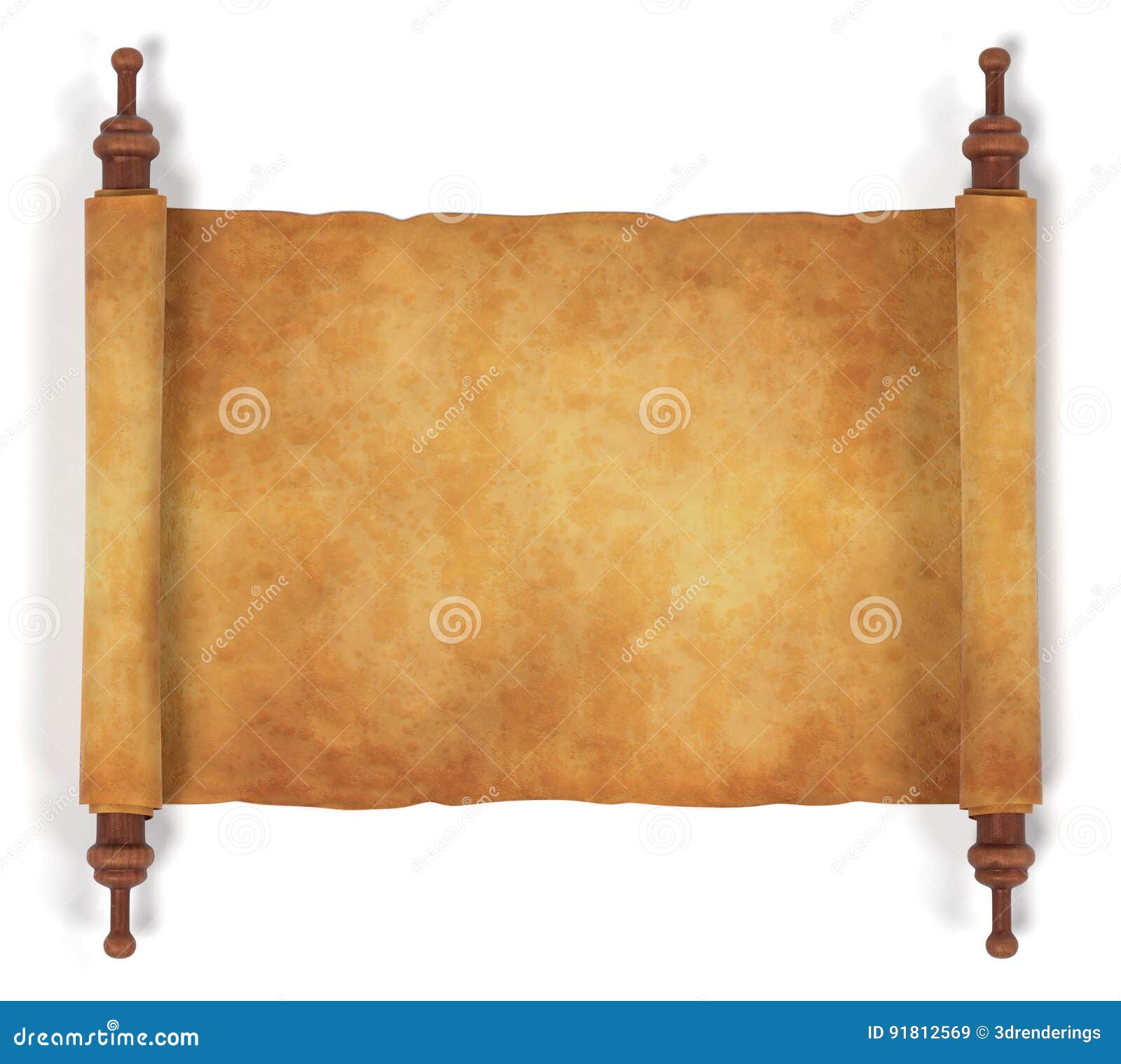 Scroll stock illustration. Illustration of realistic - 91812569