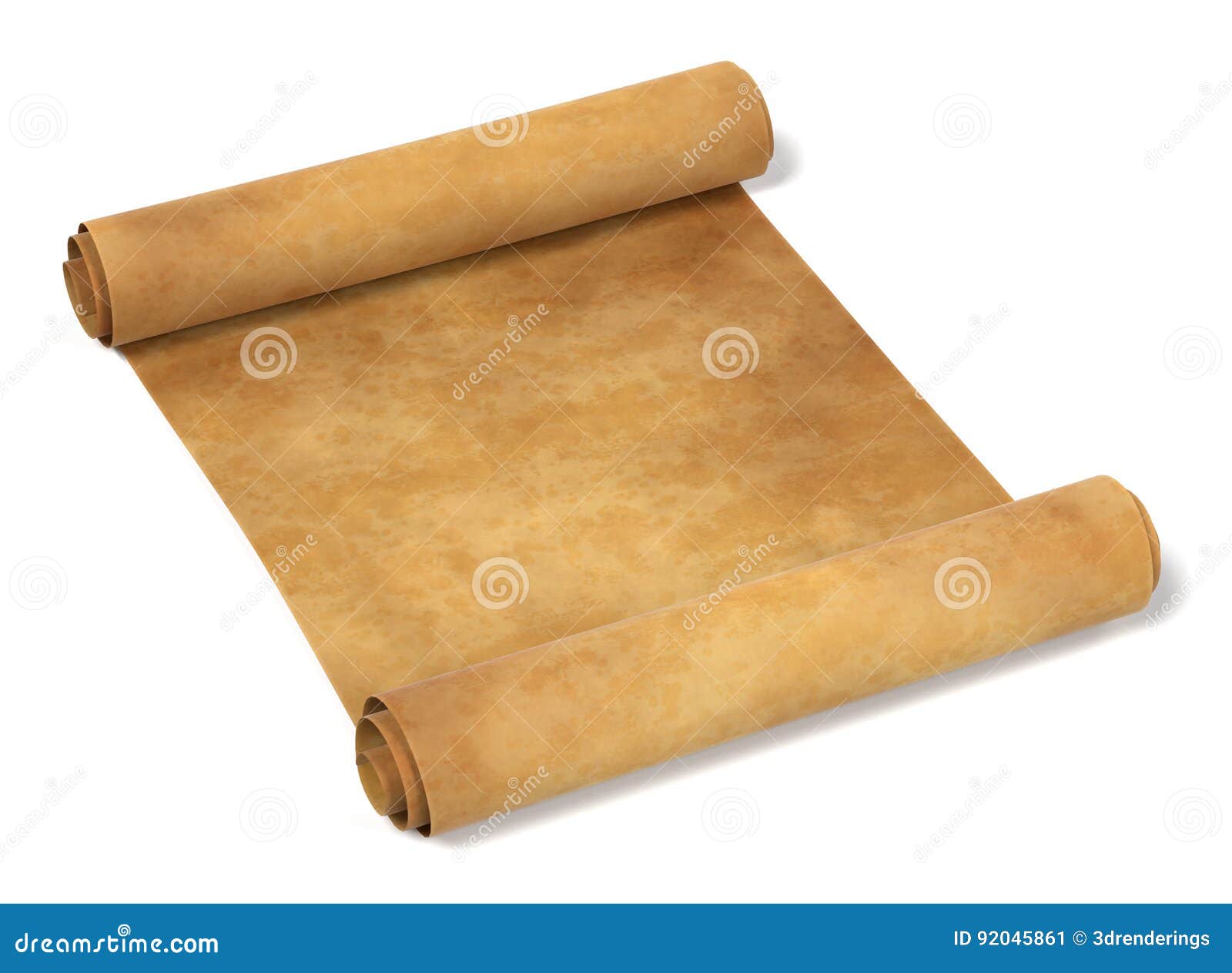 Scroll stock illustration. Illustration of realistic - 92045861