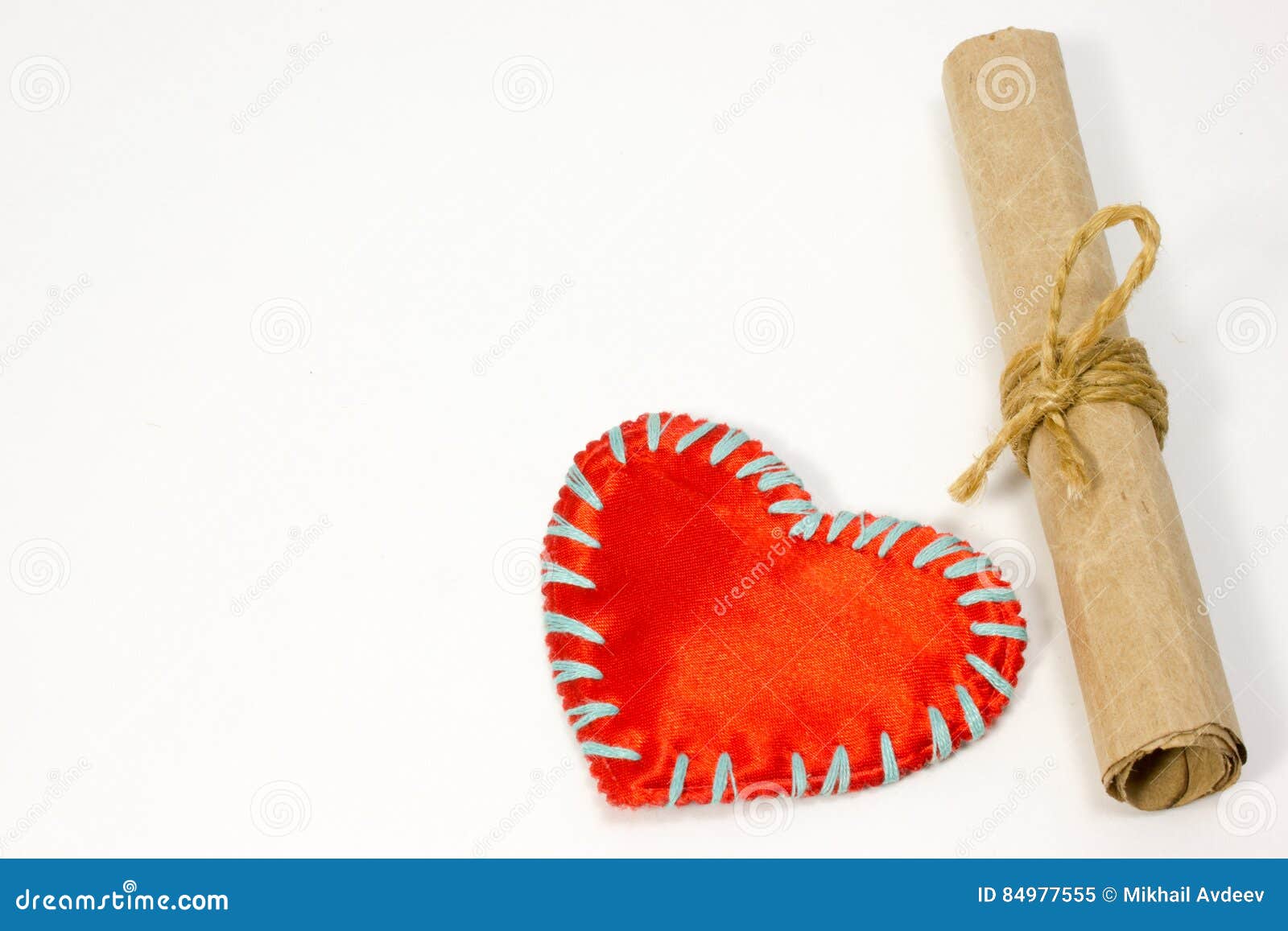 Scroll and red heart stock image. Image of wooden, valentine - 84977555