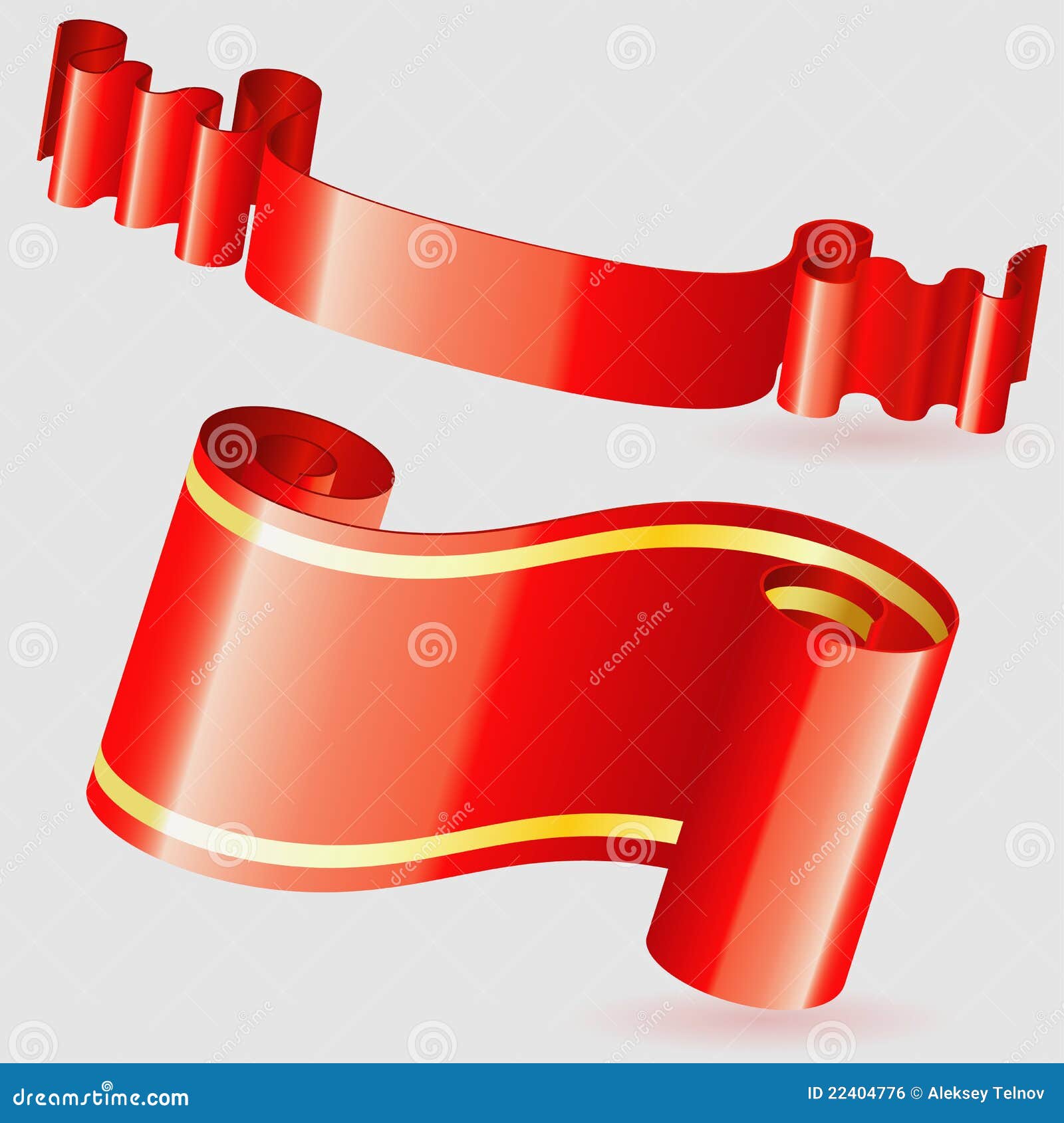 Scroll Ribbon stock vector. Illustration of brochure - 22404776