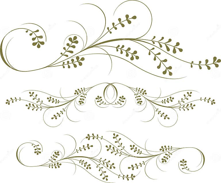 Scroll Set stock vector. Illustration of placard, coat - 13752670