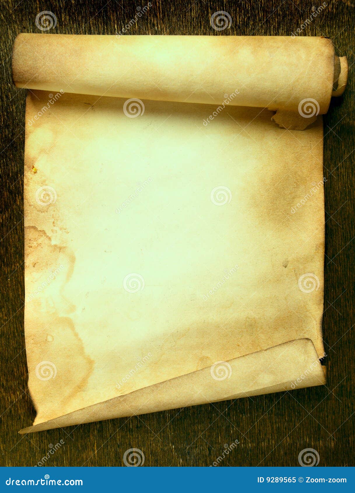 Scroll on table stock image. Image of banner, grungy, color - 9289565