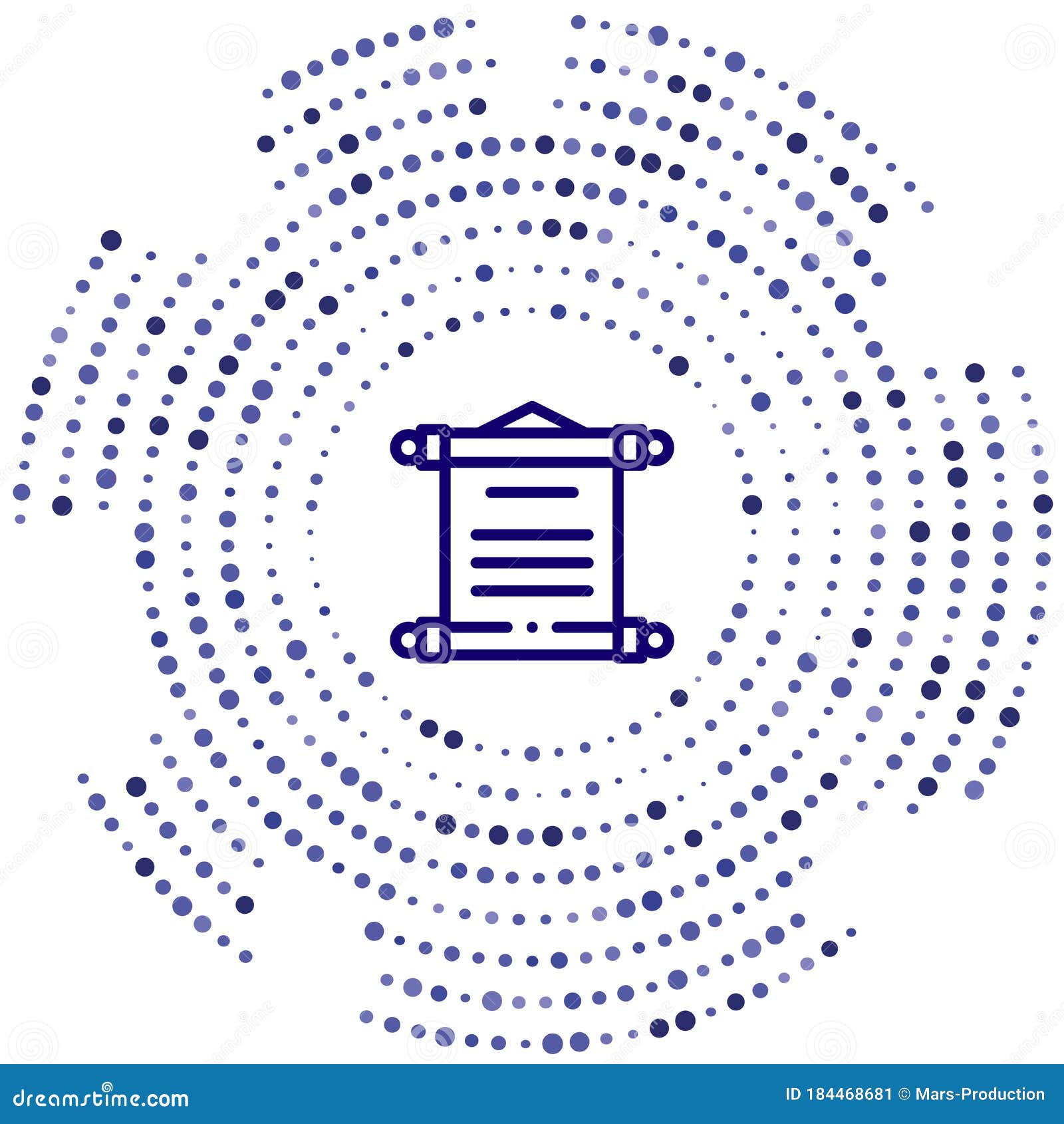 Scroll Vector Icon. Scroll Editable Stroke. Scroll Linear Symbol for ...