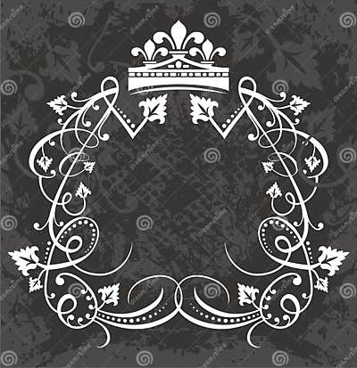 Scroll work frame design stock vector. Illustration of leaf - 3060435