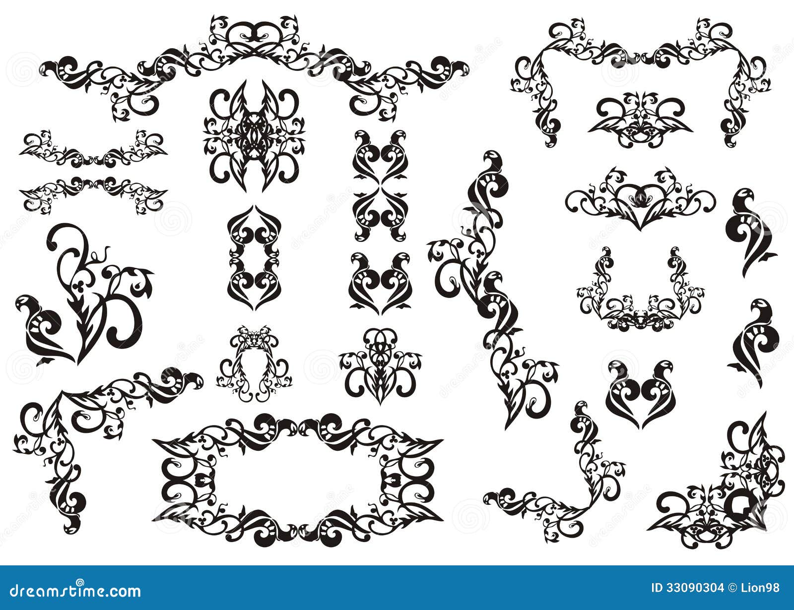 Scroll works design stock vector. Illustration of embellishment - 33090304