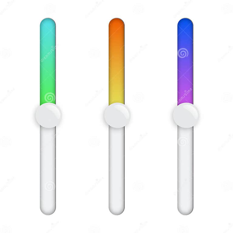 Scrollbars. Website Design Template Scroll Bars, Computer Ui Scrolling ...