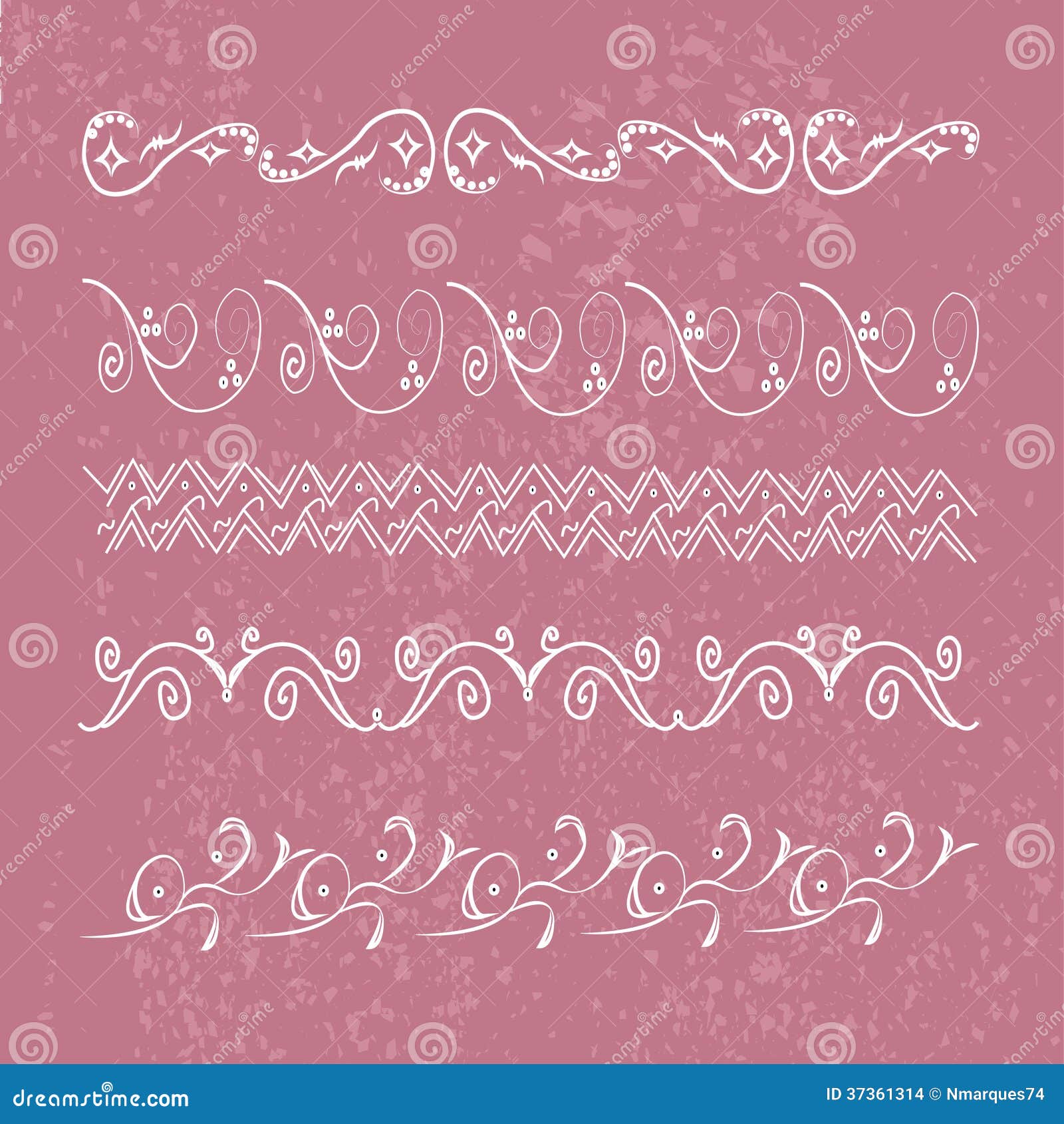 Scrolling Antique Patterns stock vector. Illustration of banner - 37361314