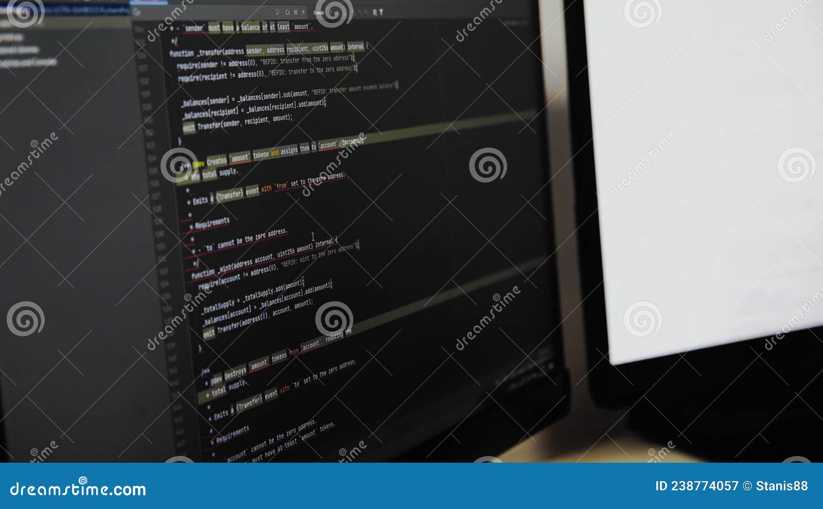 Scrolling The Html Web Page Code Programming Stock Image Image Of Server Website 238774057