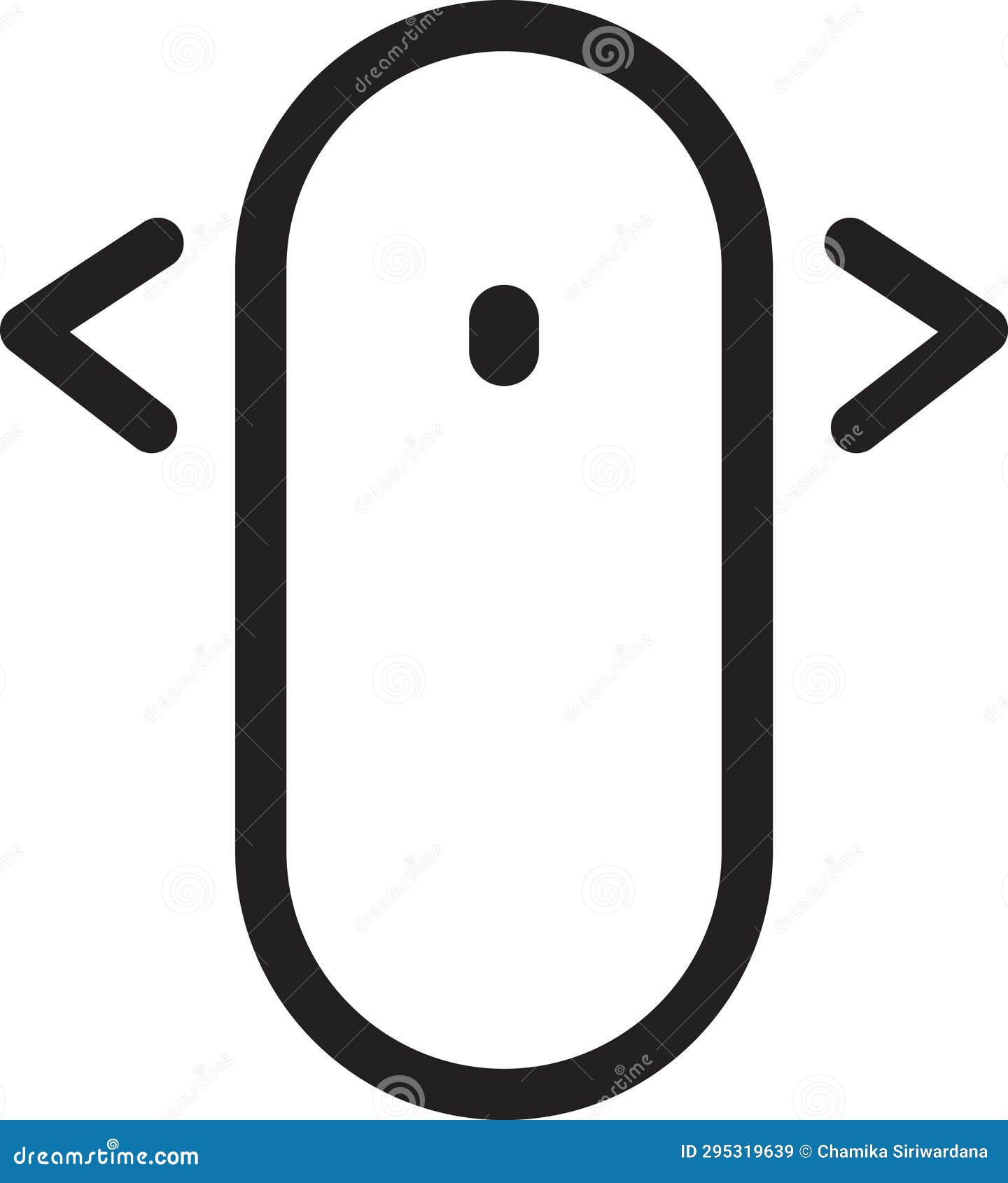 Scrolling Mouse Icon, Computer Mouse Icon Stock Vector - Illustration ...