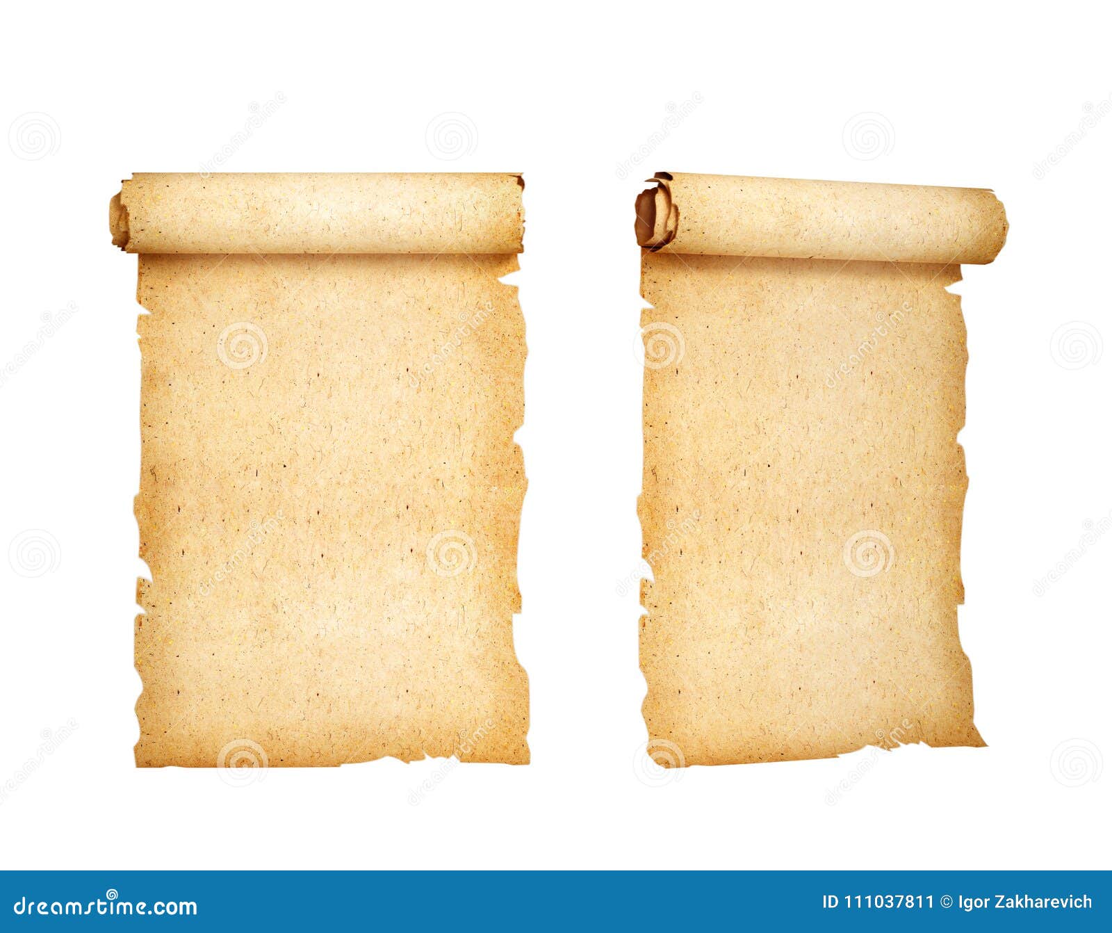 Scrolling, Old Paper. 3d Illustration Stock Illustration - Illustration ...