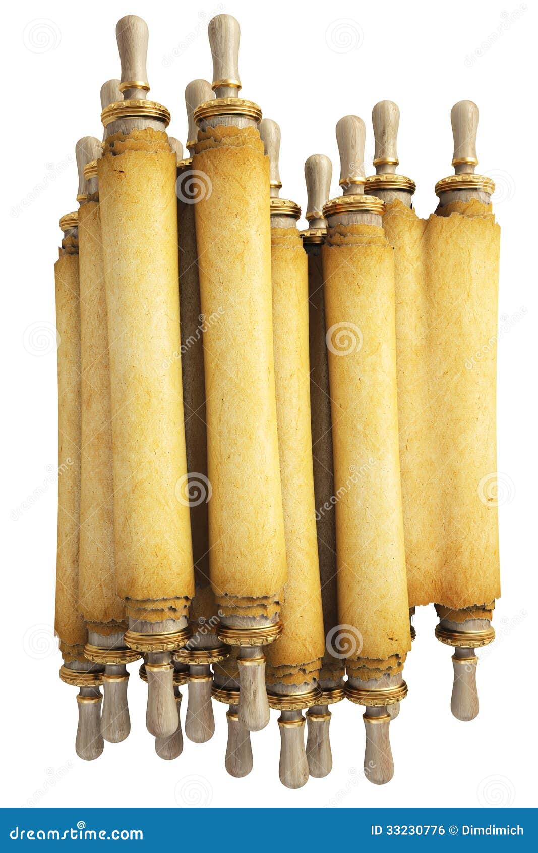 Scrolls stock illustration. Illustration of scroll, objects - 33230776