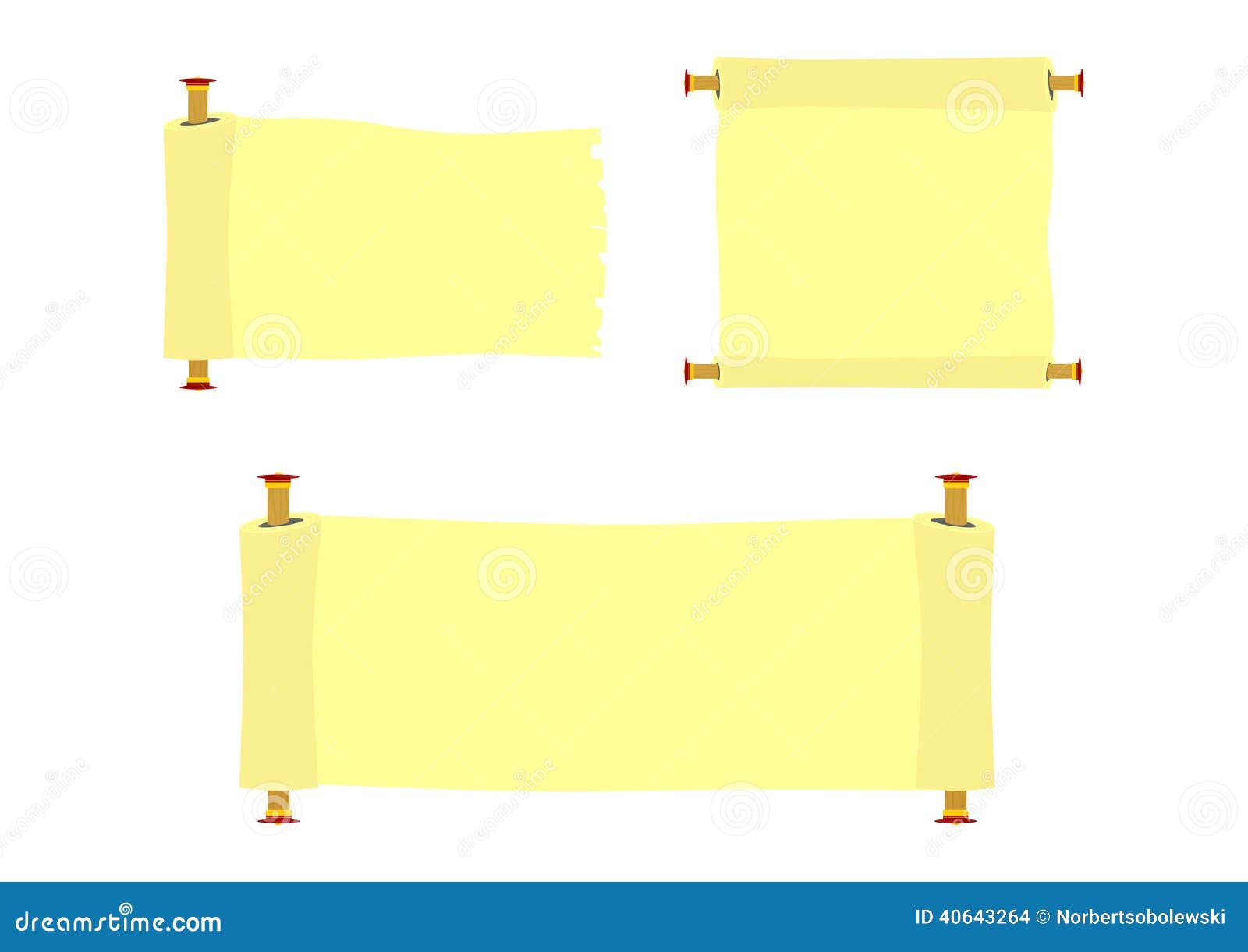 Scrolls. stock vector. Illustration of book, page, banner - 40643264