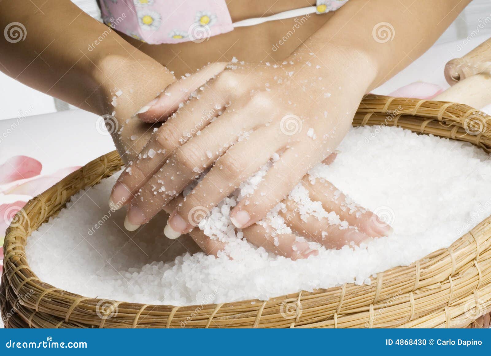 Scrub hands with salt stock photo. Image of scrubbing - 4868430