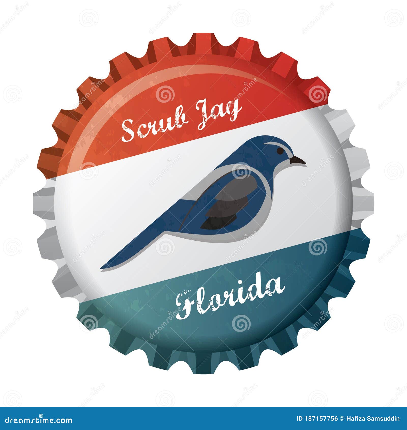 Scrub Jay. Vector Illustration Decorative Design Stock Vector ...