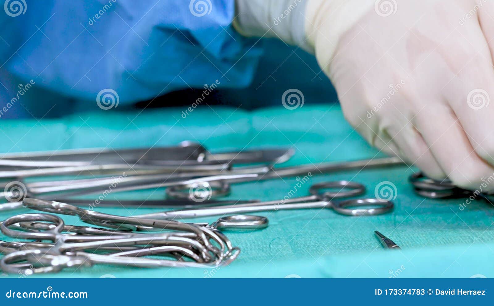 Scrub Nurse Preparing Surgical Instruments for Operation. Stock Video ...