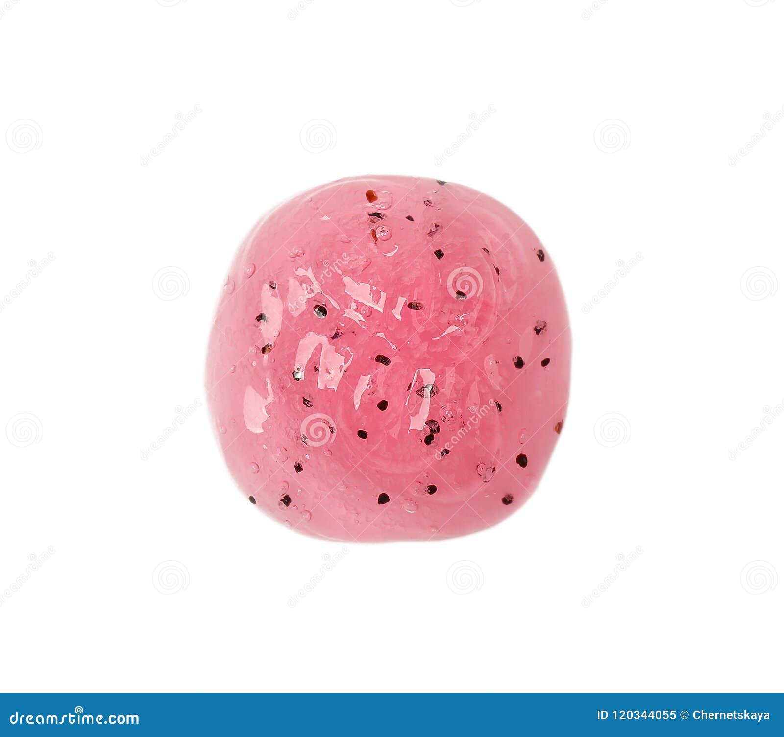 Scrub Sample Swatch Smear Drop Isolated On White. Peach Peeling Texture ...