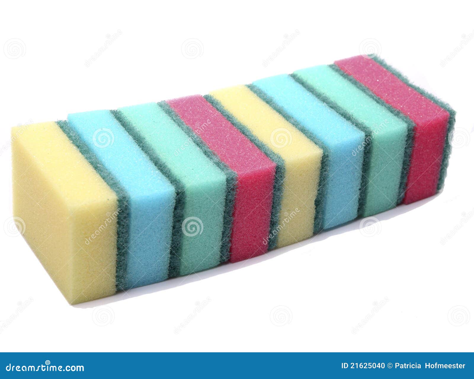 Scrub Sponges in Different Colors Stock Photo - Image of sanitation ...