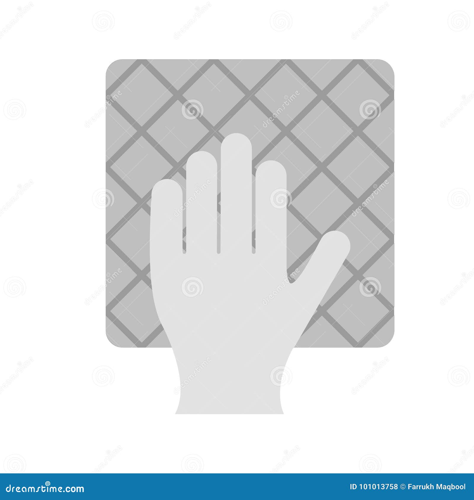 Scrubbing with Hand stock vector. Illustration of spray - 101013758