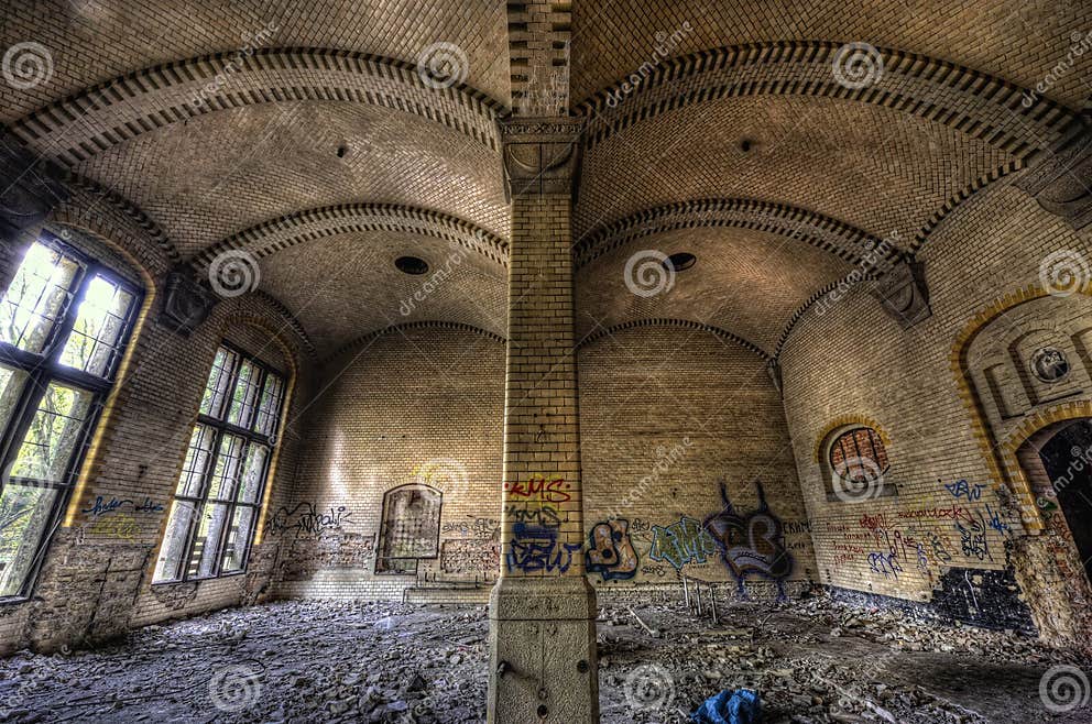 Scruffy hall stock image. Image of entry, room, ancient - 11866141
