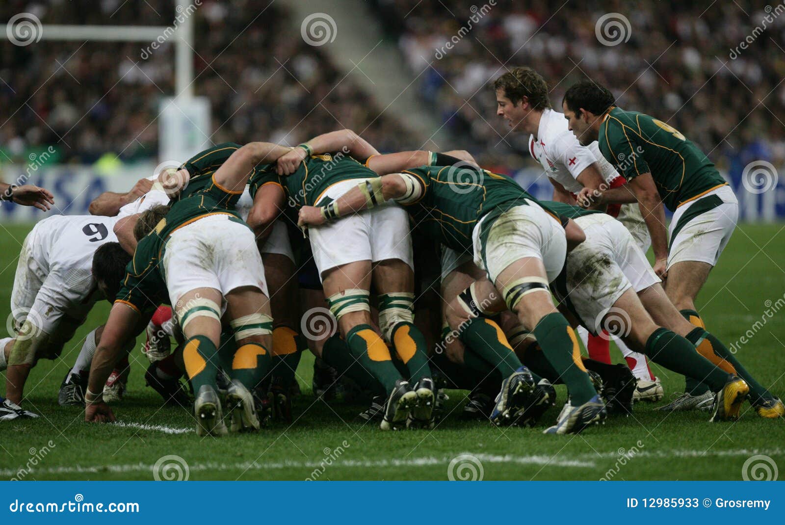 Scrum editorial stock photo. Image of rugby, winner, africa - 12985933
