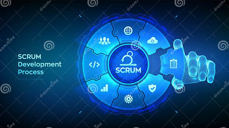 SCRUM. Agile Development Methodology Process. Iterative Sprint ...